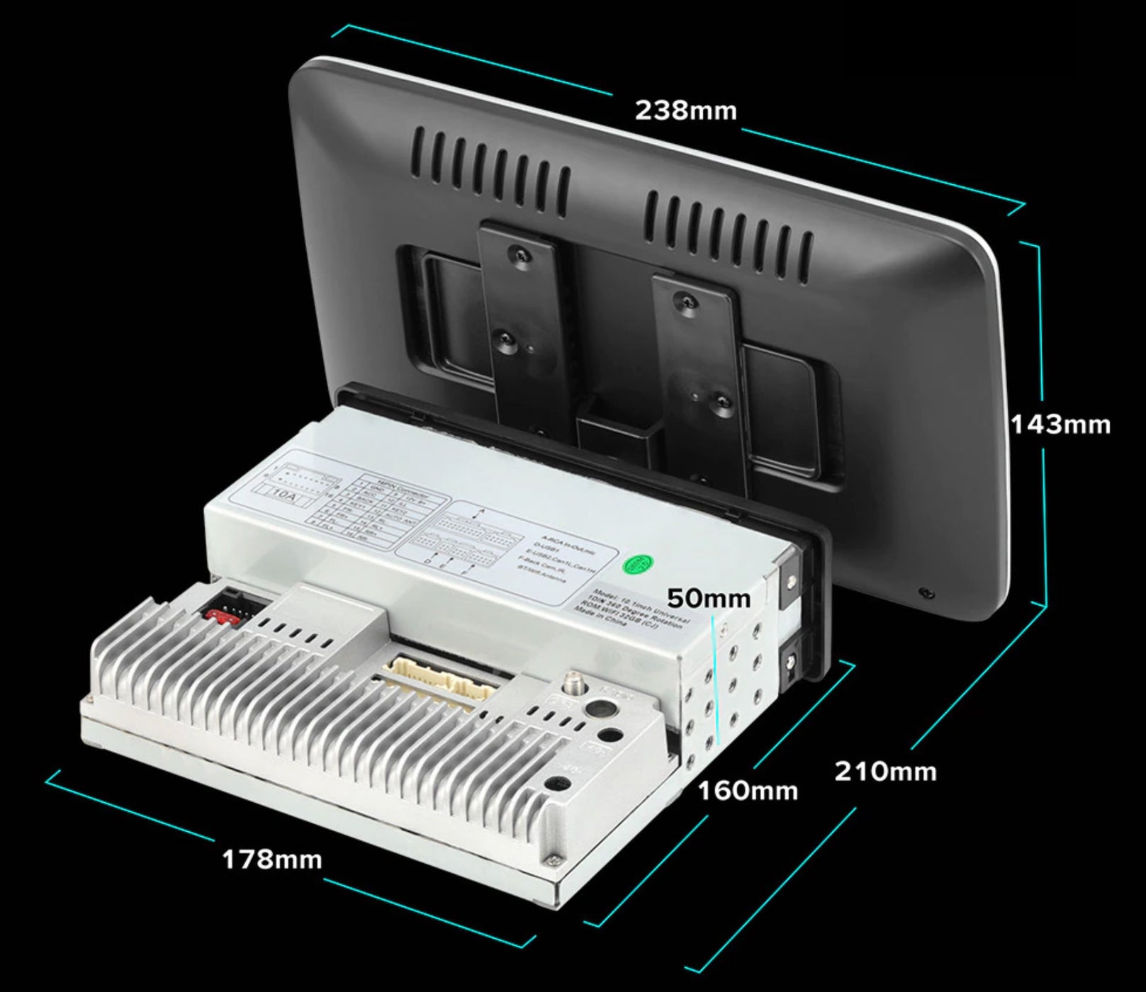 Car Stereo Universal 1 DIN 9" HD | CarPlay | Android Auto | WIFI | DAB ...