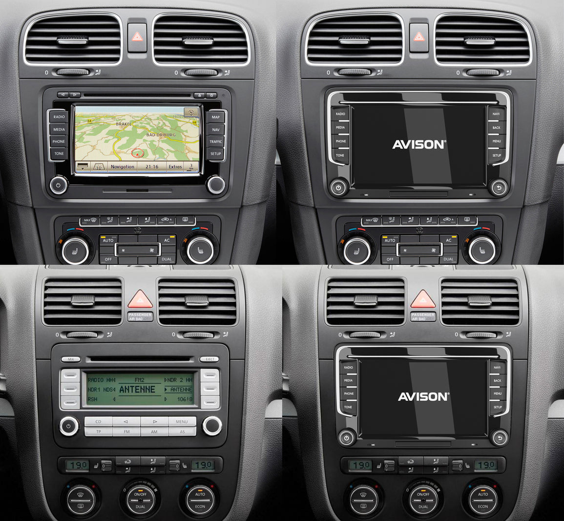 Navigation for VW Seat & Skoda 7" | CarPlay | Android Auto | DAB | 4 C ...